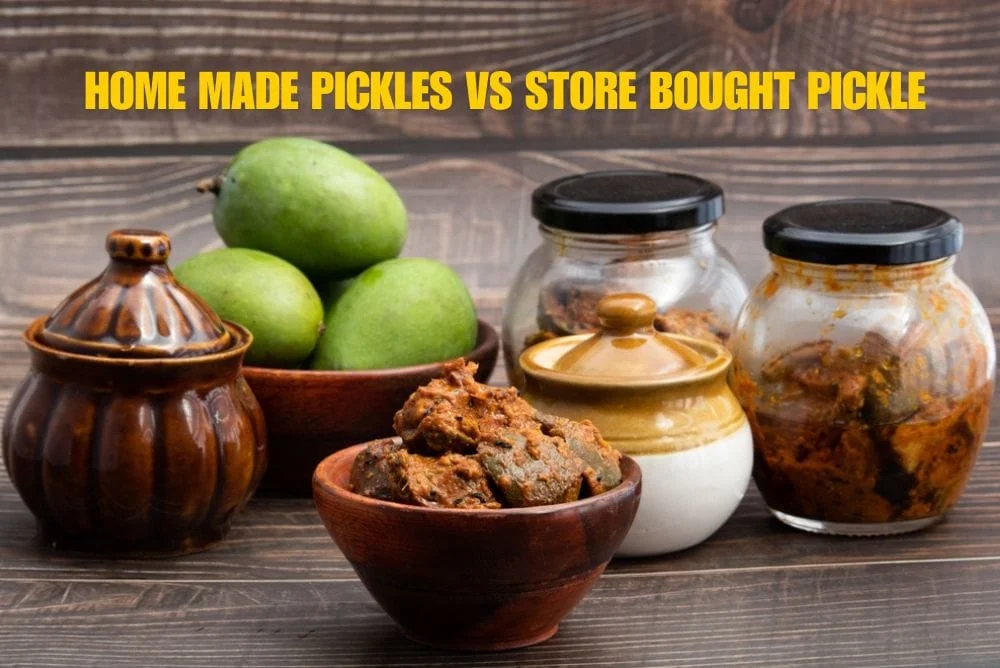 Difference between Homemade Pickle vs Store Bought Pickles